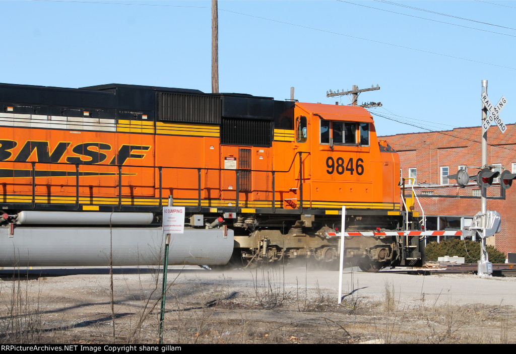 BNSF 9846 H3 Sd70Mac.
